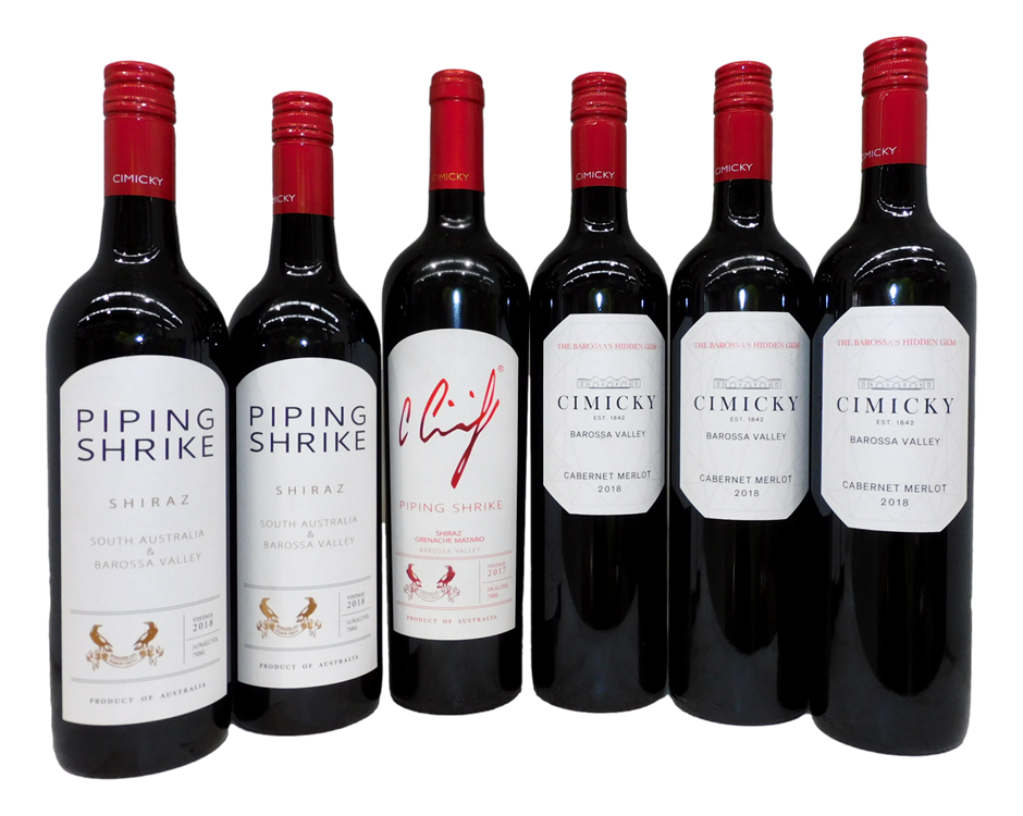 Pack of Assorted Cimicky Red Wine (6x 750mL) SA Auction (0030-10721438 ...