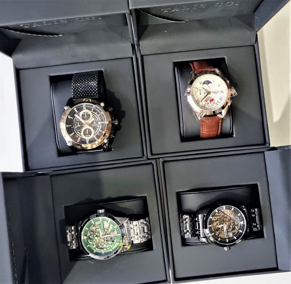 Box of 4 x Talis Co. Mens Watches Auction (0007-2187796) | Grays Australia