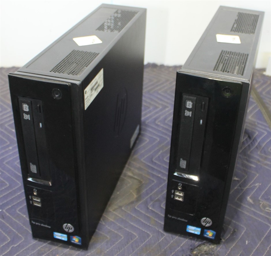 Qty 2 x HP Pro 3330 SFF Slimline Desktop PC Auction (0015-5055389 ...