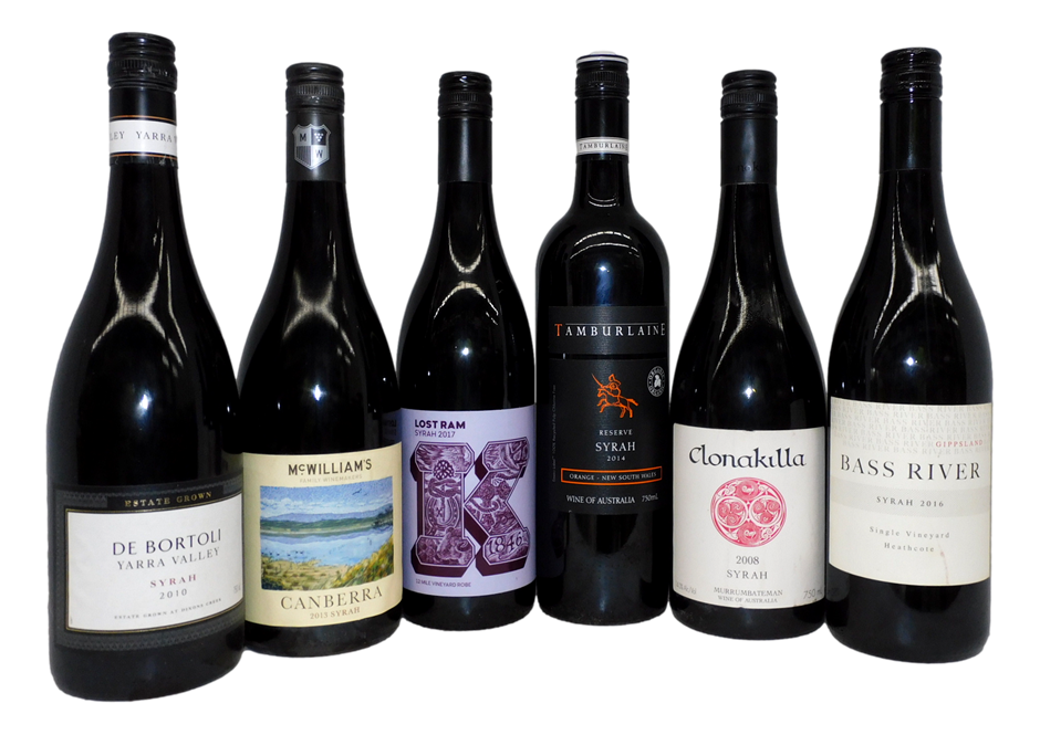 Pack of Assorted Syrah (6x 750mL) Multi Region Auction (0038-10722377 ...