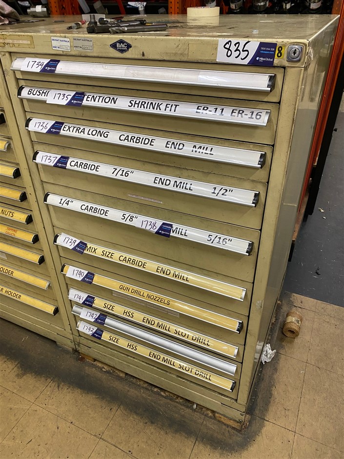 BAC Systems Tool Storage System Auction (0835-3025021) | Grays Australia