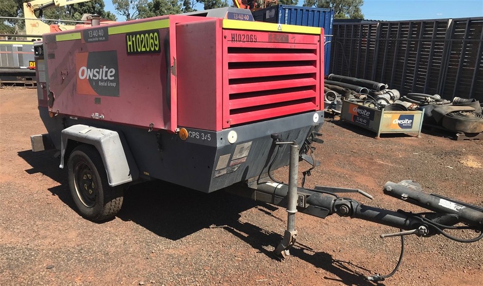 2014 CHICAGO PU CPS375 Compressor - 375cfm - Diesel (Moranbah) Auction ...