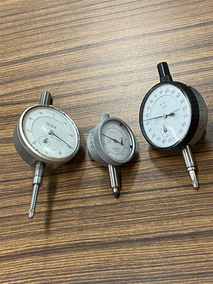 A Qty of 3 Dial Indicators Auction (0508-3025023) | Grays Australia