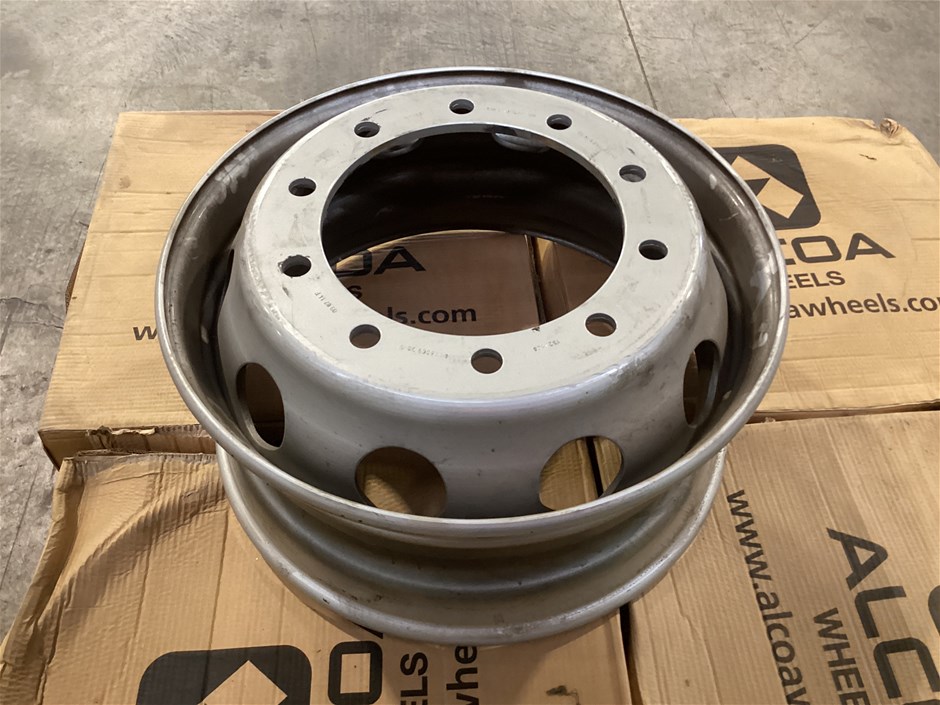 10 Stud Accu Ride Steel Truck Rims, Qty x 5 Auction (0101-8017110 ...