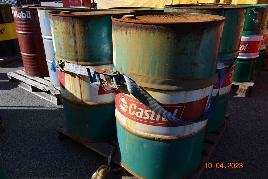 (Bid Price Per Each) 208L Drums of Castrol Hyspin AWS-22 Hydraulic Oil ...