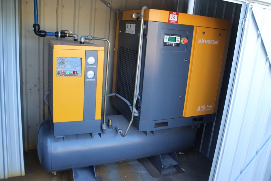 2021 Airhorse AHB-15A All in One Screw Air Compressor Auction (0010 ...