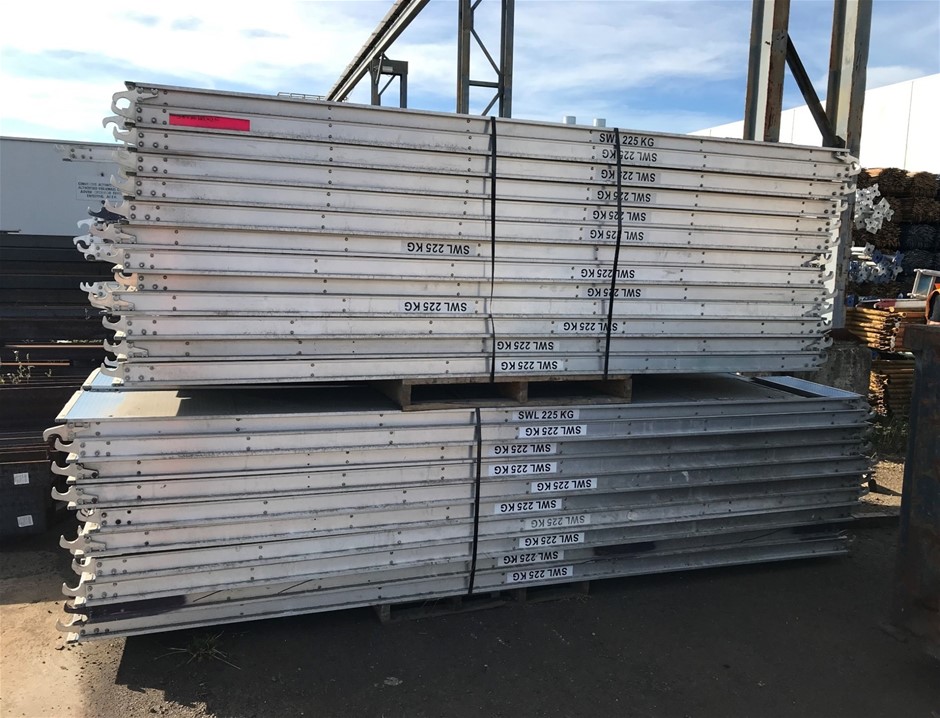 Commercial Qty of Aluminium & Steel Scaffolding, Approx 122T Total ...