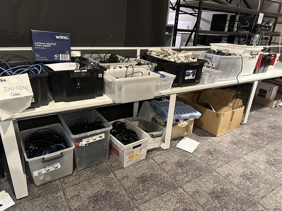 Large Quantity of Assorted Cables Auction (0366-5052701) | Grays Australia
