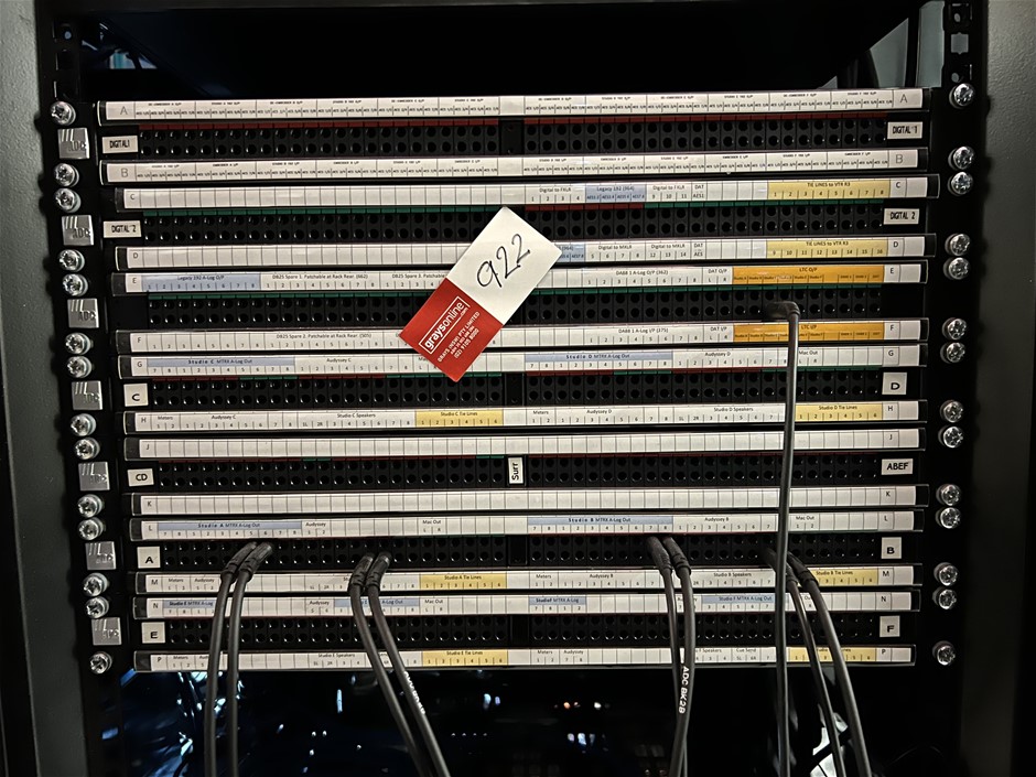7 x ADC Pro-Patch Audio Bay Panels Auction (0922-5052572) | Grays Australia