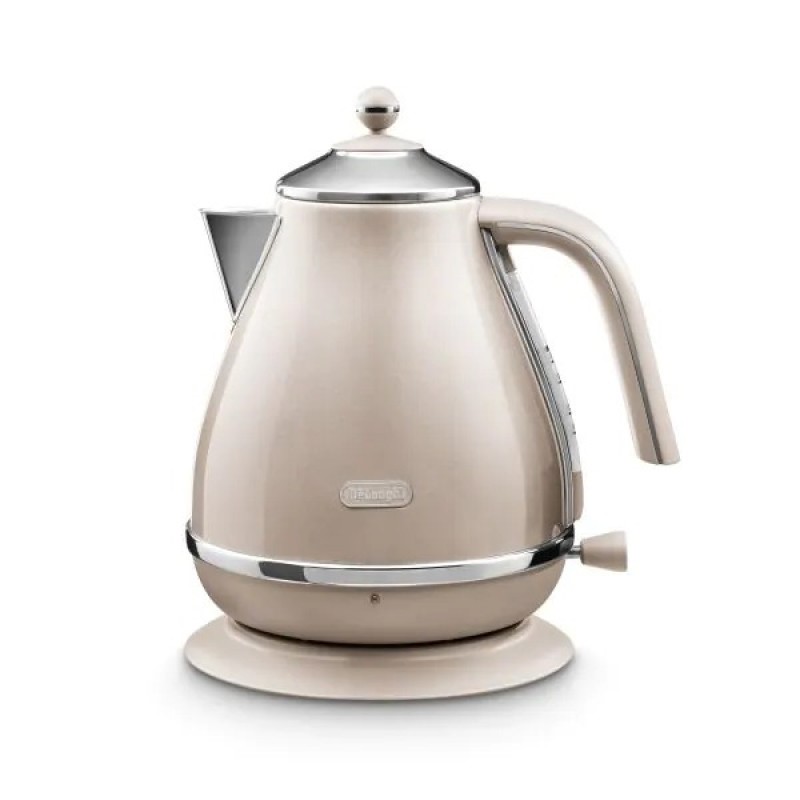 DELONGHI Icona Metallics Electric Kettle, Beige, KBOT2001.BG. NB: Minor ...