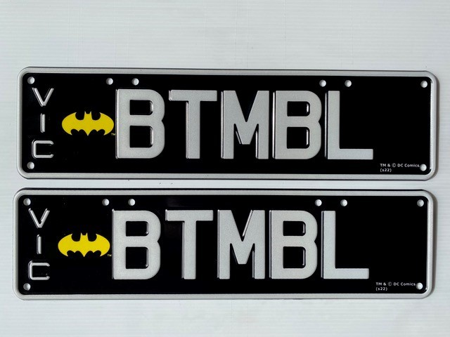 BTMBL (BATMOBILE) Custom Victorian Number Plates Auction (0001-20083616 ...