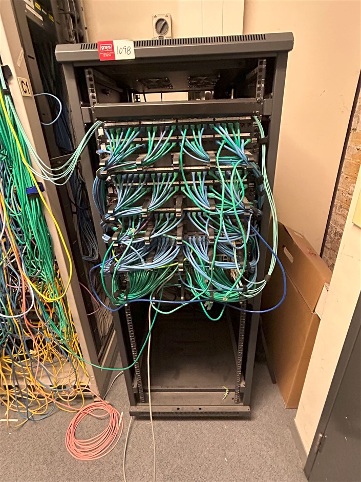 Free Standing Computer Rack including contents Auction (1098-5052723 ...