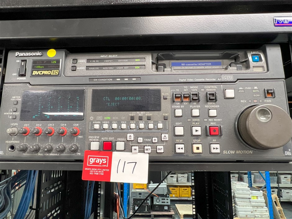 PANASONIC AJ-D60 Digital Video Cassette Recorder Auction (0117-5052744 ...