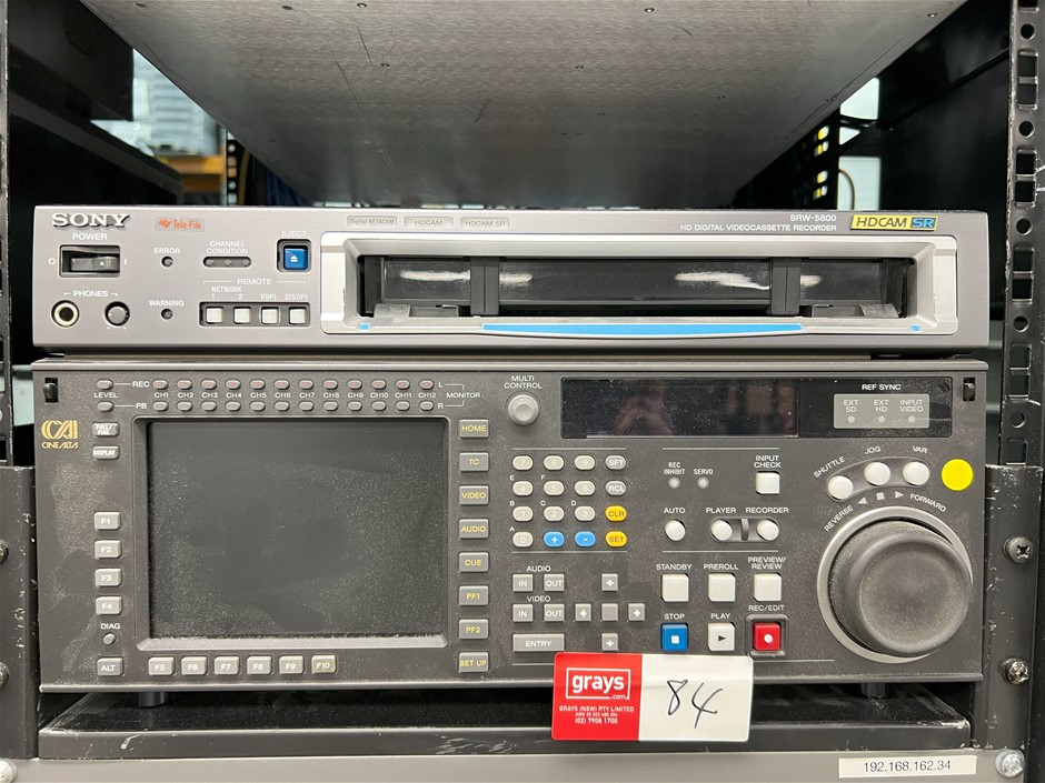 SONY SRW-5800 CineAlta Digital Video Cassette Recorder Auction (0084 ...