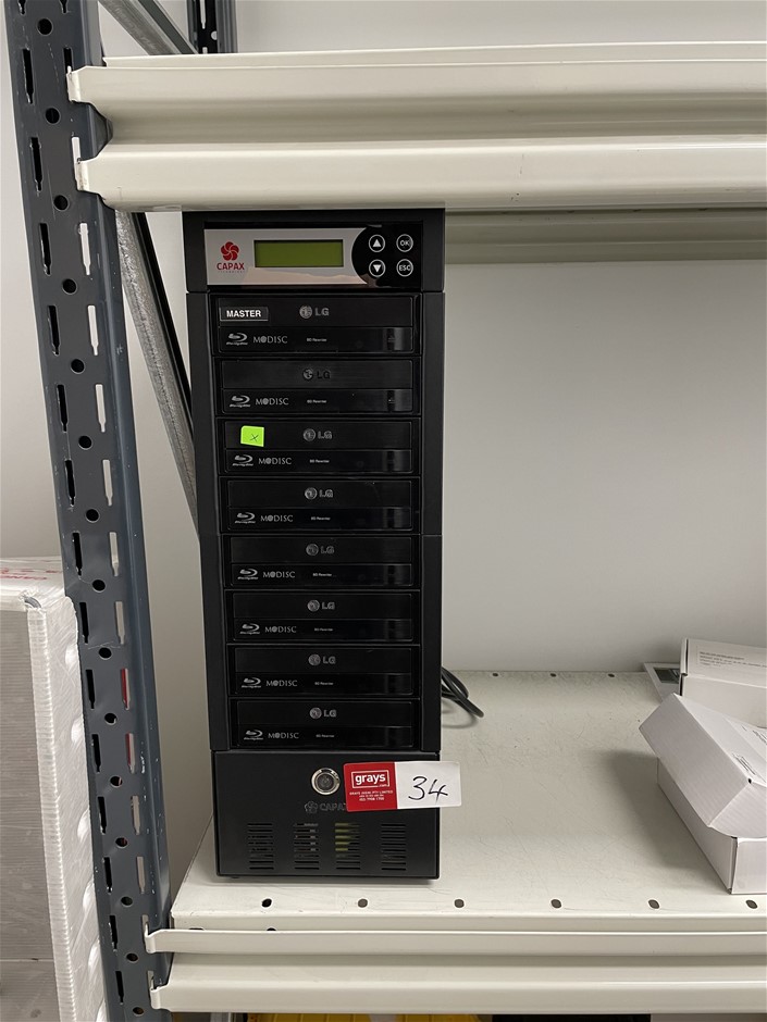1 x CAPAX - 8 Capacity DVD Duplicator Auction (0034-5052744) | Grays ...