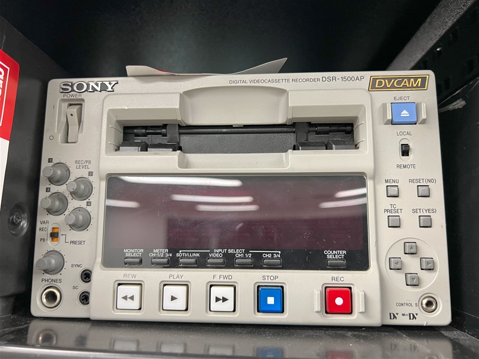 SONY DSR-1500AP Digital Video Cassette Recorder Auction (0091-5052744 ...