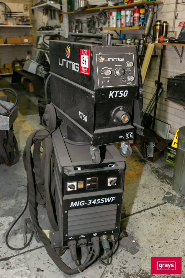 UNIMIG MIG-345SWF Mobile Mig Welder Auction (0024-5052742) | Grays Australia