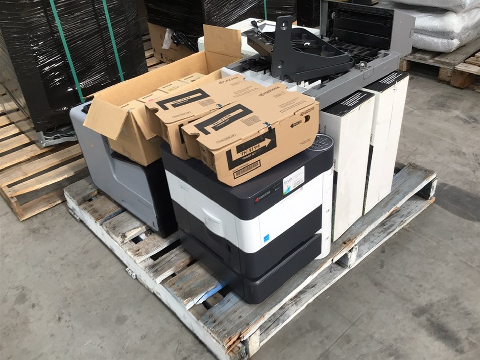 Pallet of Assorted Printers, Toners and Printer Parts Auction (0016 ...