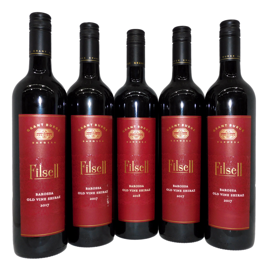 Pack of Assorted Grant Burge Filsell Old Vine Shiraz (5x 750mL) Auction ...