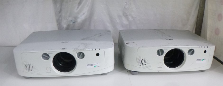 Qty 2 x 2011 Nec NP-PA500U WUXGA Large Venue LCD Projectors Auction ...