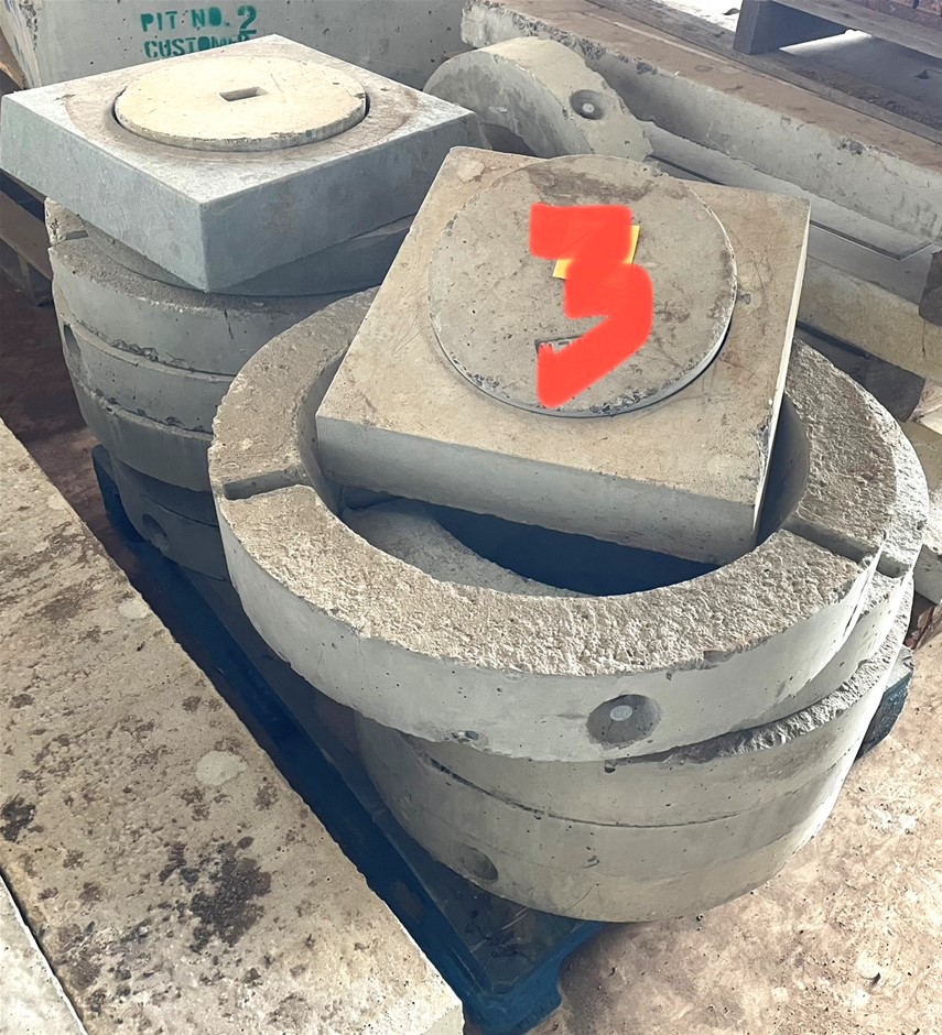 Assorted Round Concrete Pit Frames/Covers Auction (0003-3025656 ...