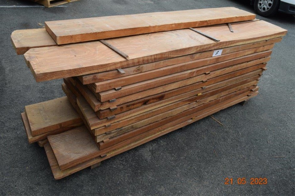 (Bid Price Per Each) Lots of 2 Unused Rough Sawn Oregon Timber Boards ...