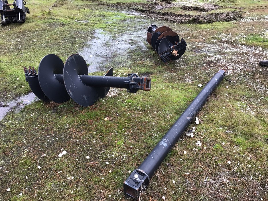 2 x Assorted Excavator Auger Bits Auction (0017-3025653) | Grays Australia