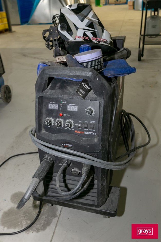 UniMig Razor 200K Mobile Mig Welder Auction (0030-5052862) | Grays Australia