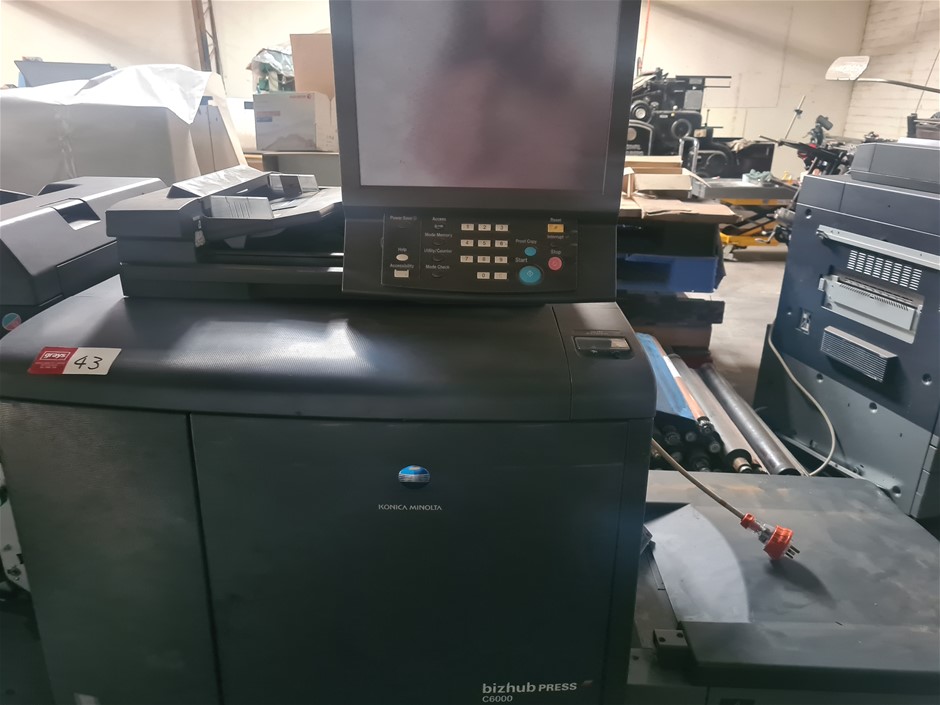 Konica Minolta Bizhub Press C600 Auction (0043-2187879) | Grays Australia