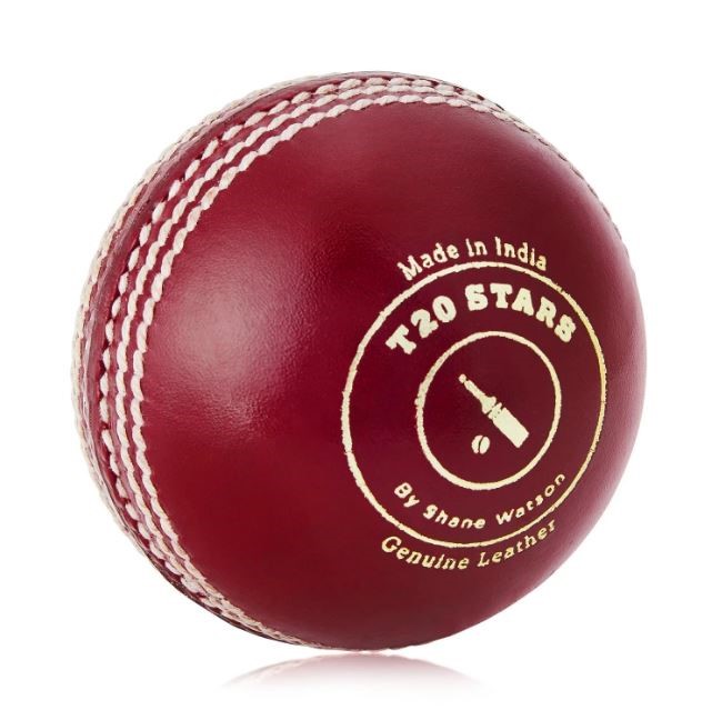 48 x T20 STARS By Shane Watson Leather Cricket Balls - Red MW Range ...