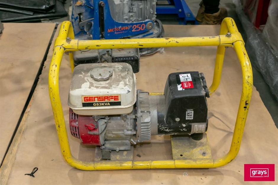 Gensafe GS3KVA Portable Petrol Generator Auction (0042-5052740) | Grays ...