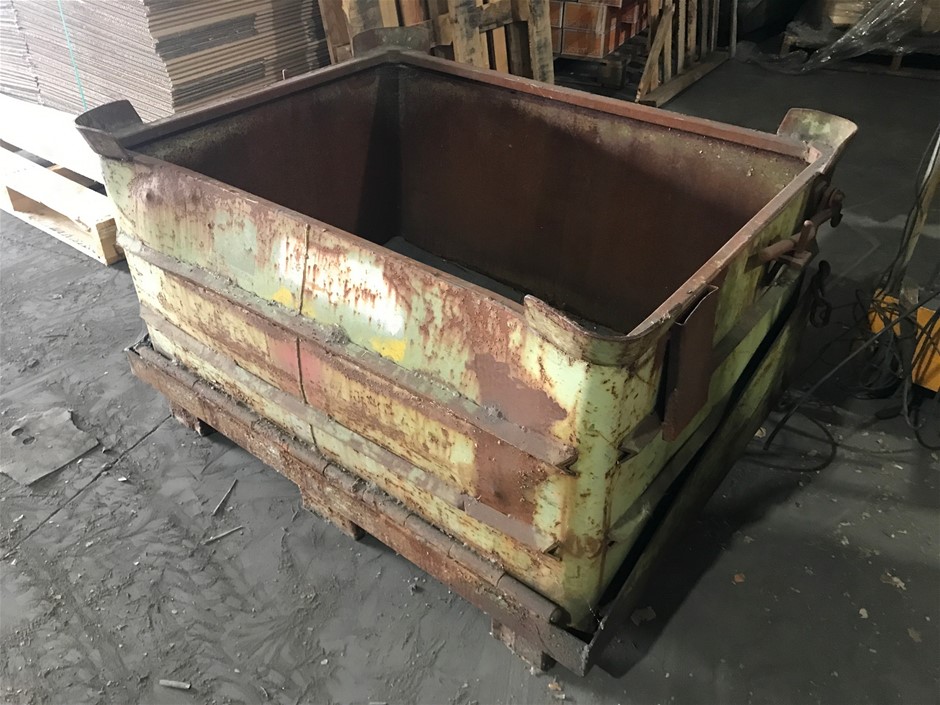 1 x Steel Bottom Drop Hopper Auction (0183-3025683) | Grays Australia
