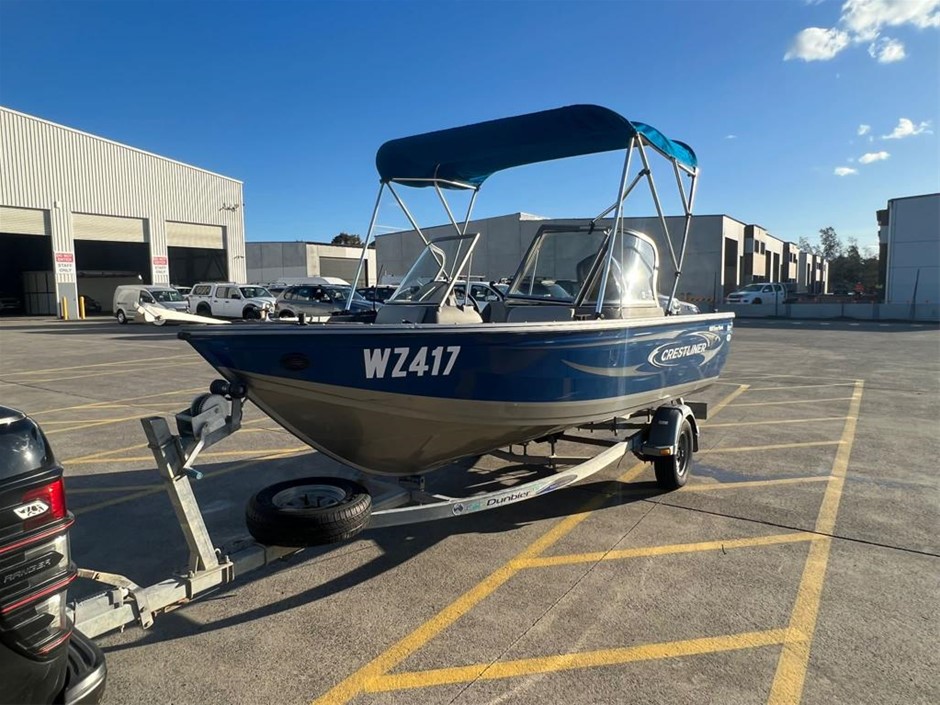 2011 CRESTLINER 1600 SUPER HAWK FISHING BOAT, 75HP MERCURY FOUR STROKE ...