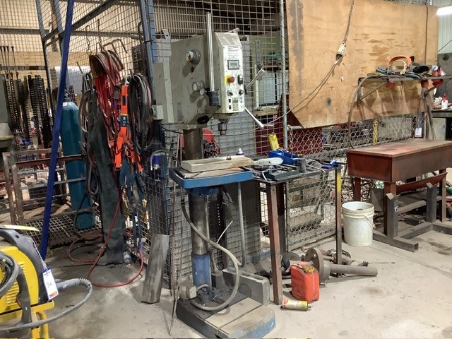Hafco GHD-30V Drilling Machine With Bench And Assorted Bits Auction ...