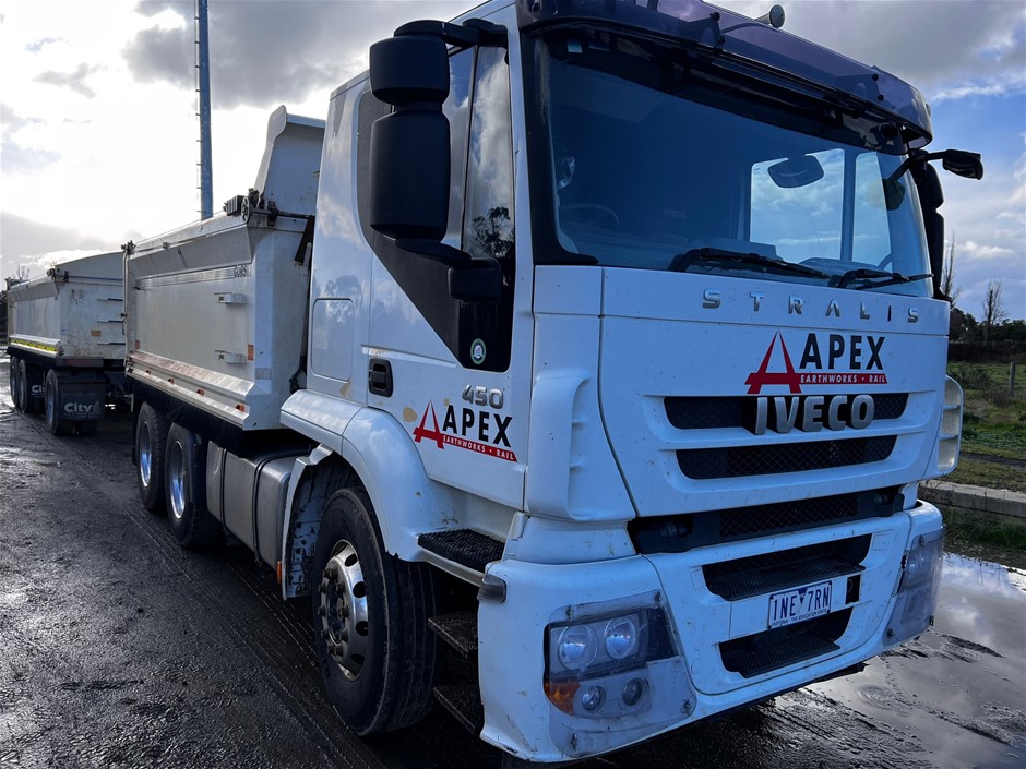 2012 Iveco Stralis ATi450 6x4 Tipper Truck & 2017 Gorski Super Dog ...