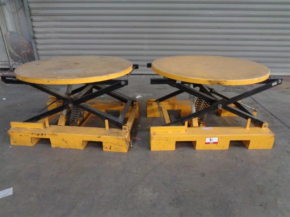 2 x Spring Pallet Elevator Rotator Auction (0091-9042299) | Grays Australia