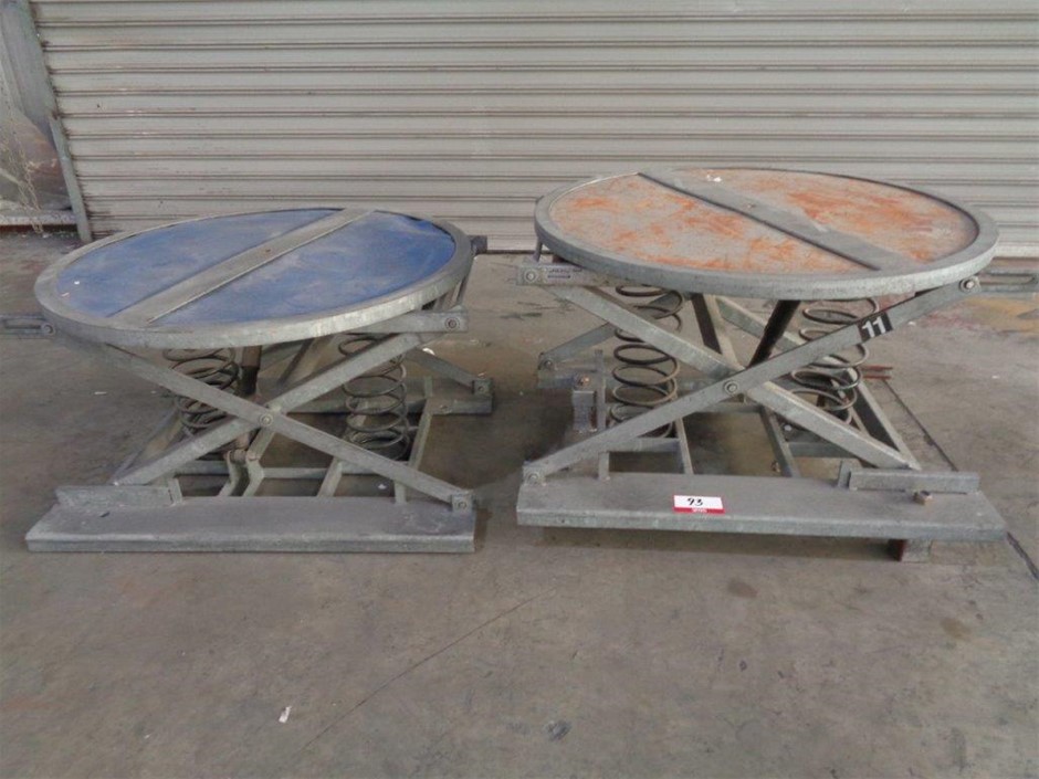 2 x Spring Pallet Elevator Rotator Auction (0093-9042299) | Grays Australia