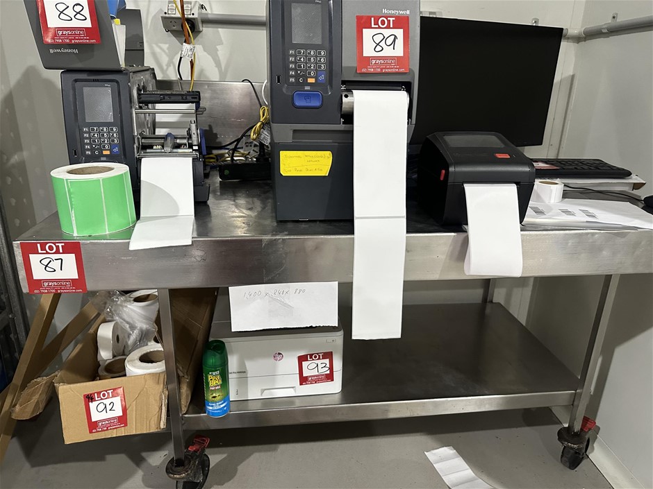 2 Tier stainless steel preparation bench, mobile Auction (0087-3025862 ...