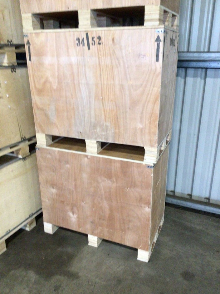 2 x Timber Storage Crates Auction (0080-8017488) | Grays Australia