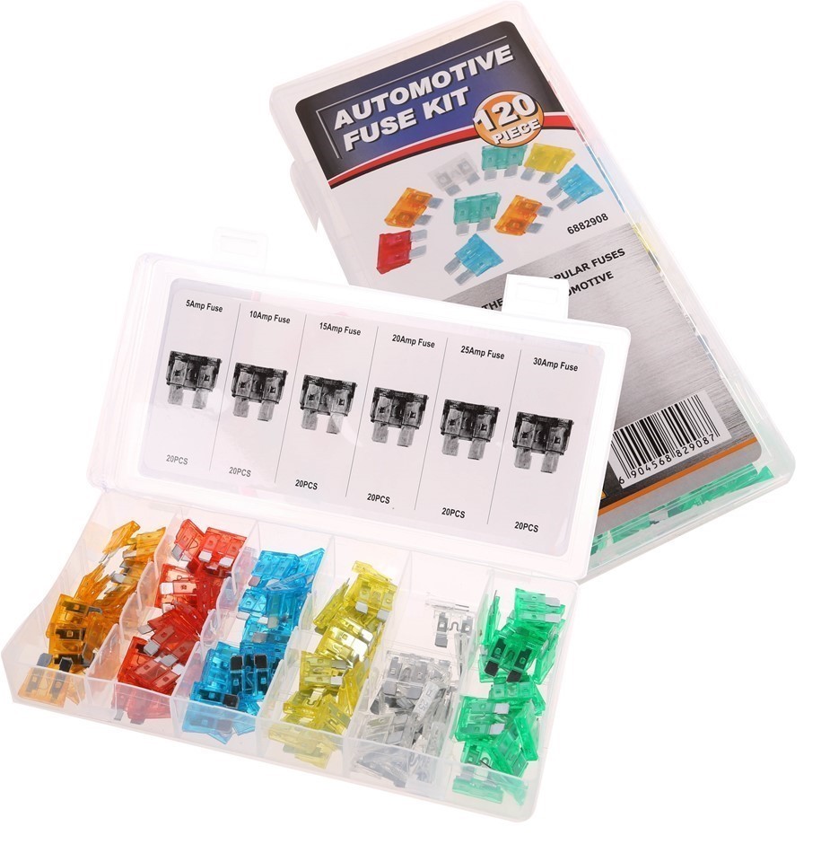 2 x 120pc Automotive Fuse Assortment Kits, Contents as per Image ...