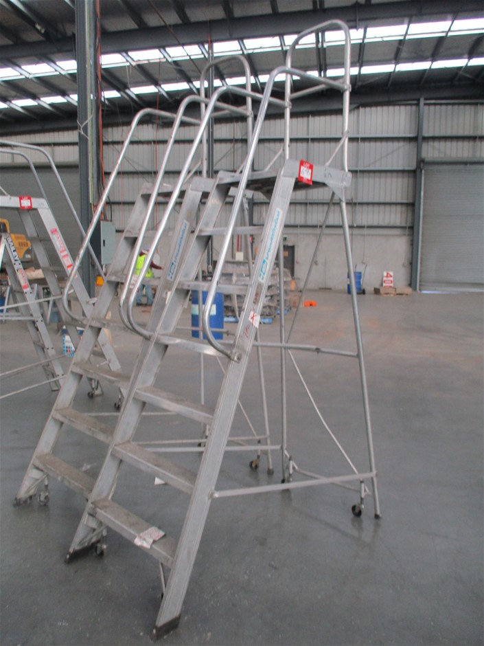 2x Ladderweld A Step Ladders Auction (0072-3026023) | Grays Australia