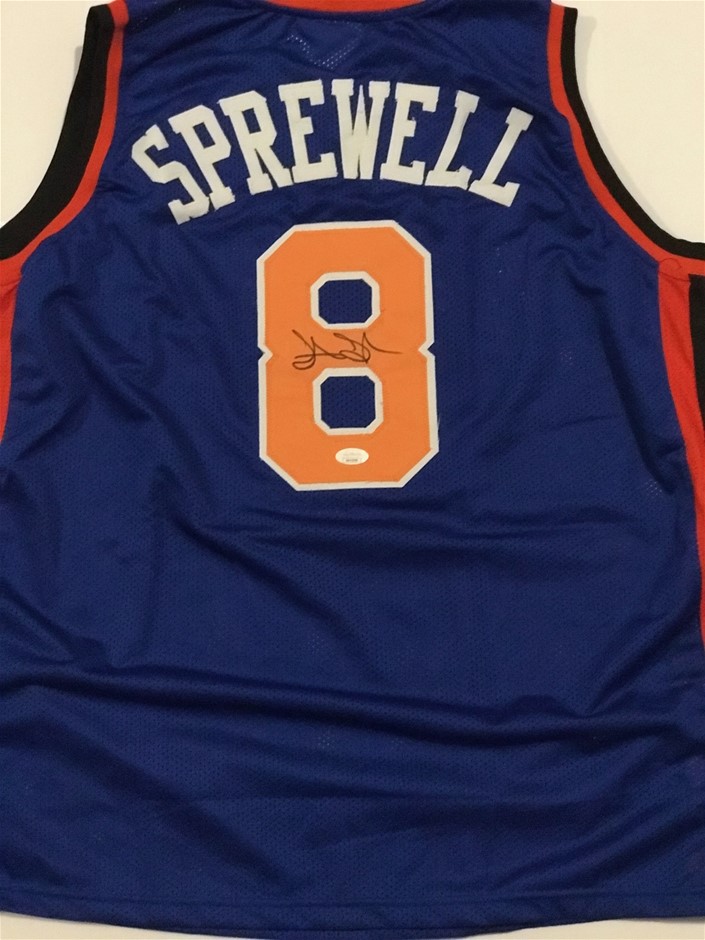 Latrell Sprewell signed Jersey Auction (0100-8017495) | Grays Australia