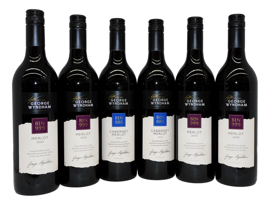 Pack of Assorted George Wyndham Wine (6x 750mL) SA Auction (0124 ...