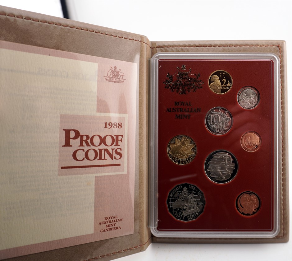 A 1988 Australian Proof Coin Set Auction (0038-2554142) | Grays Australia