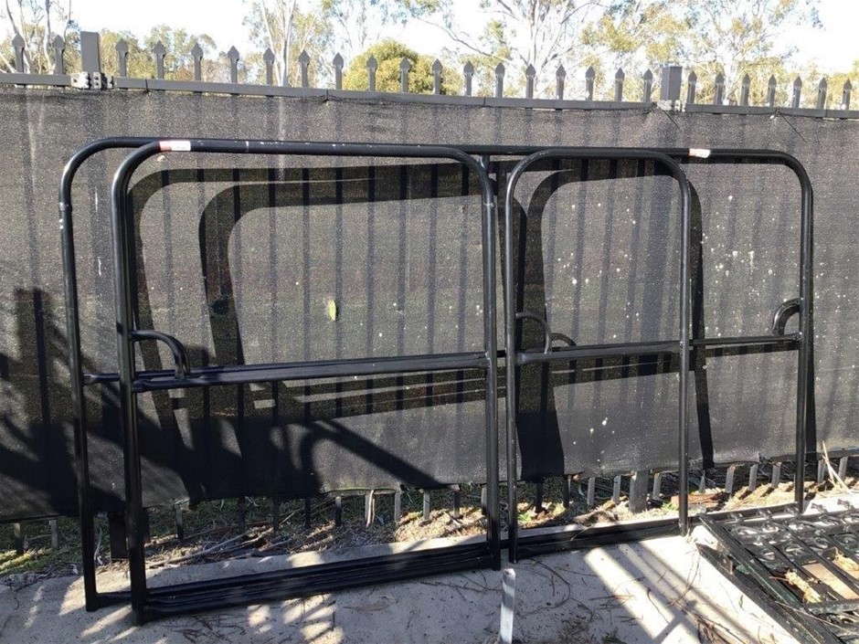 4x Various Black Powder Coated Gate Frames Auction (0142-7046217 ...