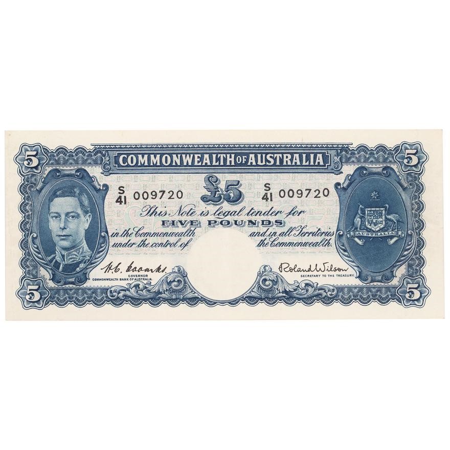 1952 Australian Five Pound Banknote Auction (0005-2554142) | Grays ...