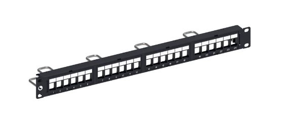 Qty 3 x Commscope 760242562 Fully Loaded 24 Port CAT6 Flush …. Panel ...