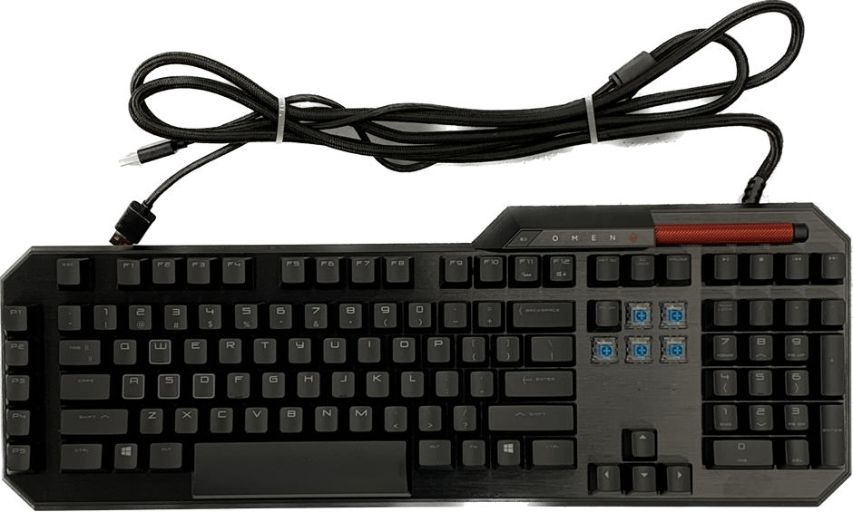 1x Omen by HP Sequencer Wired USB Mechanical Keyboard Auction (0014 ...
