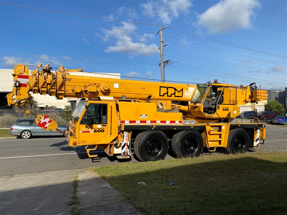 1999 Terex Crane PPM ATT600 All Terrain Crane Auction (0001-3026224 ...