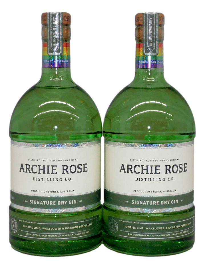Archie Rose Signature Dry Gin (2x 700mL) Aus Auction (0055-10724000 ...